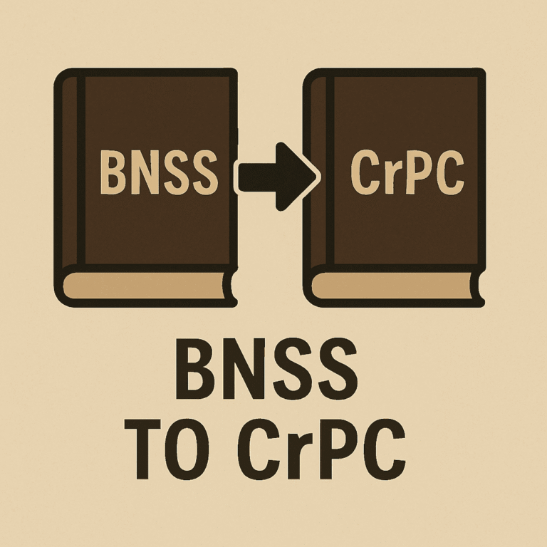 CrPc To BNSS – Corresponding Section Table - Dr. Abhishek Gandhi