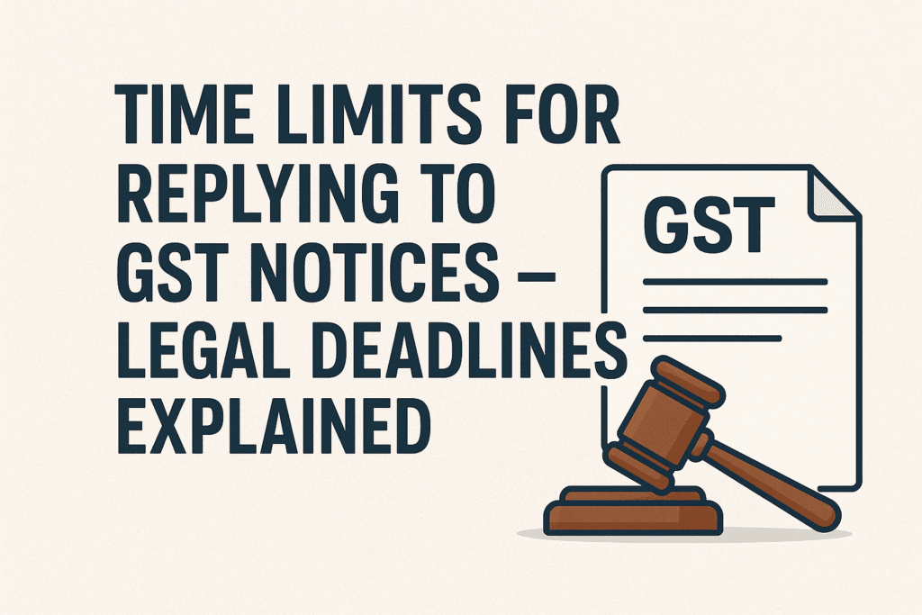 Time Limits for Replying to GST Notices – Legal Deadlines Explained ...
