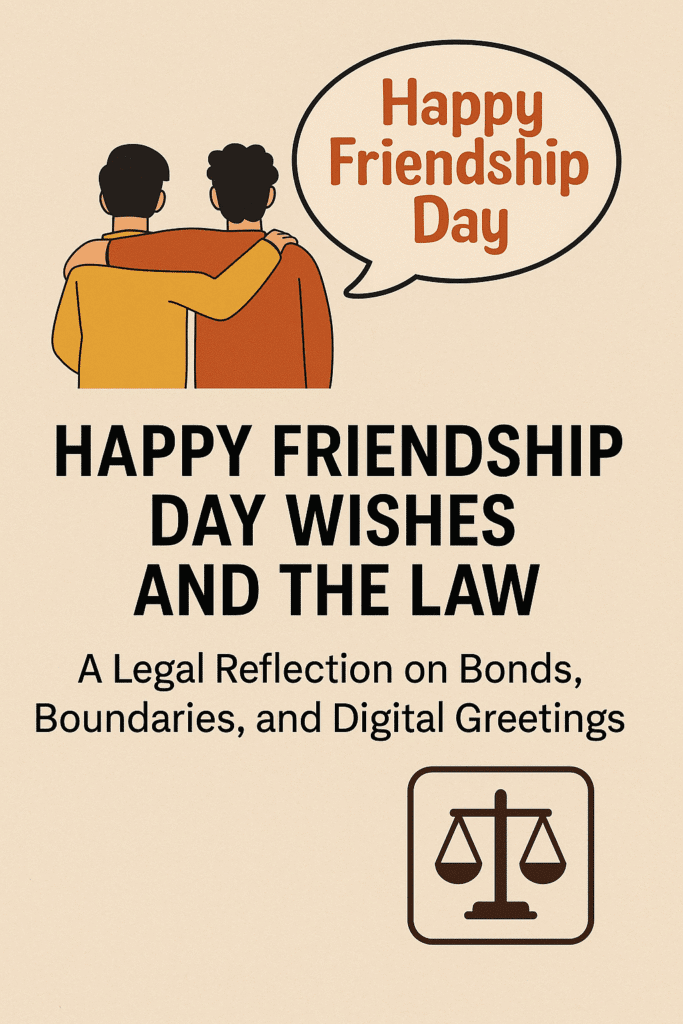 Happy Friendship Day Wishes and the Law: A Legal Reflection on Bonds ...