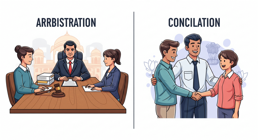 Arbitration and Conciliation: Key Differences Explained - Dr. Abhishek Gandhi