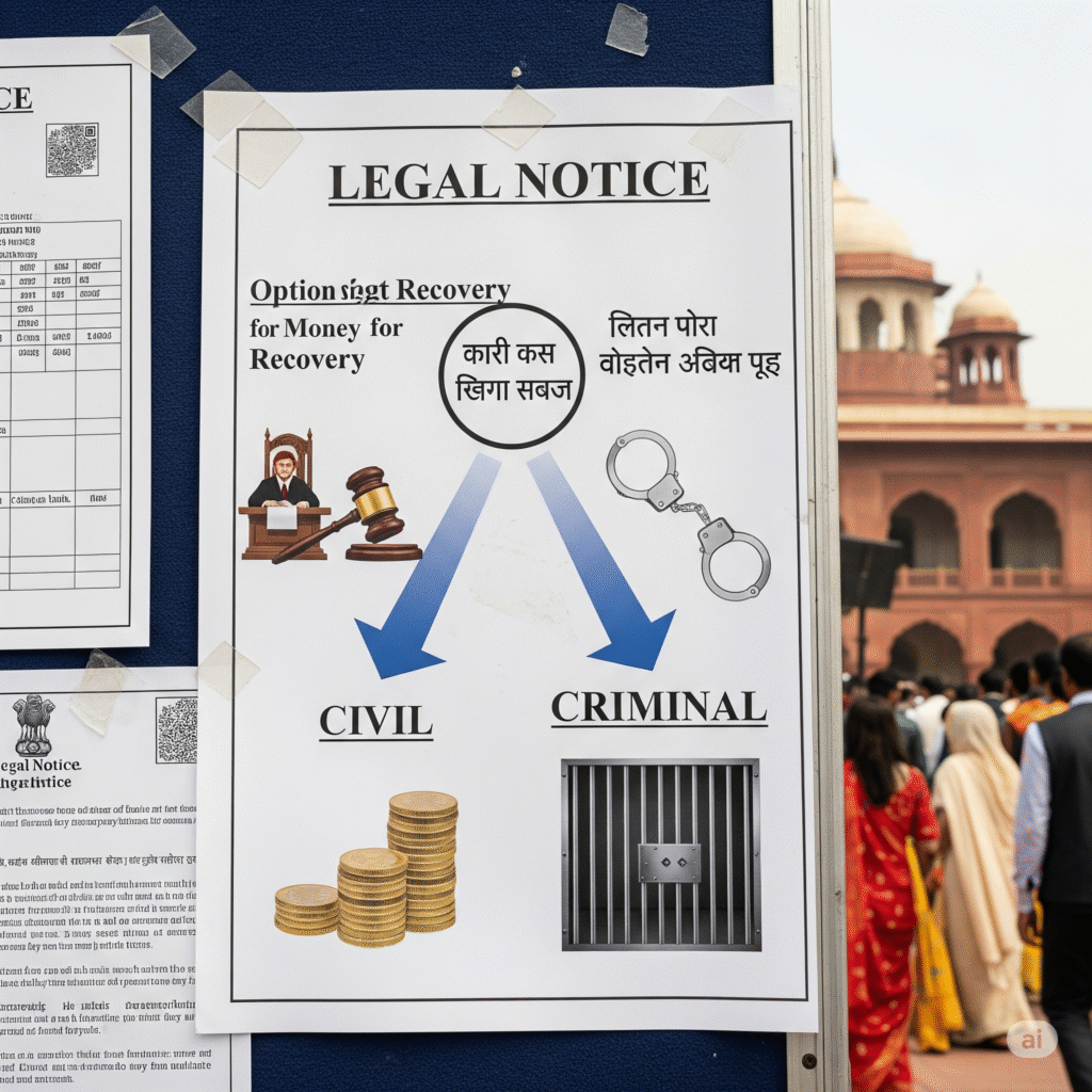 Legal Notice for Recovery of Money in Delhi: Civil vs Criminal Options ...