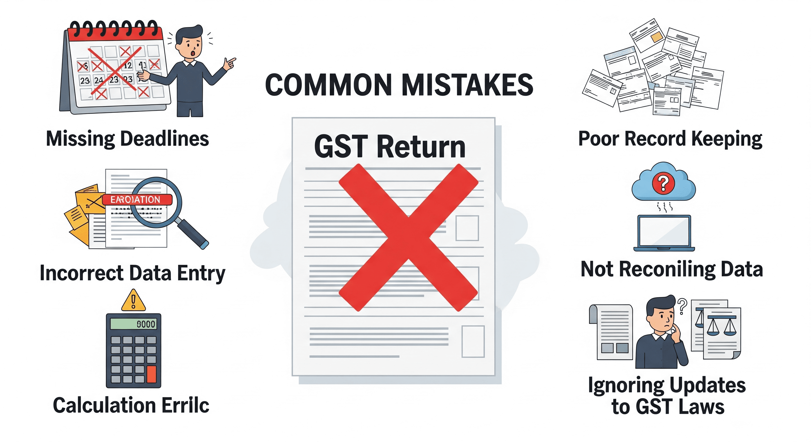 Avoiding Pitfalls: Common Mistakes to Avoid While Filing GST Returns in India - Dr. Abhishek Gandhi
