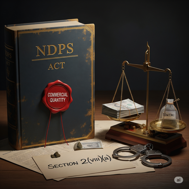 Commercial Quantity under NDPS Act – Why Bail Becomes Extremely ...