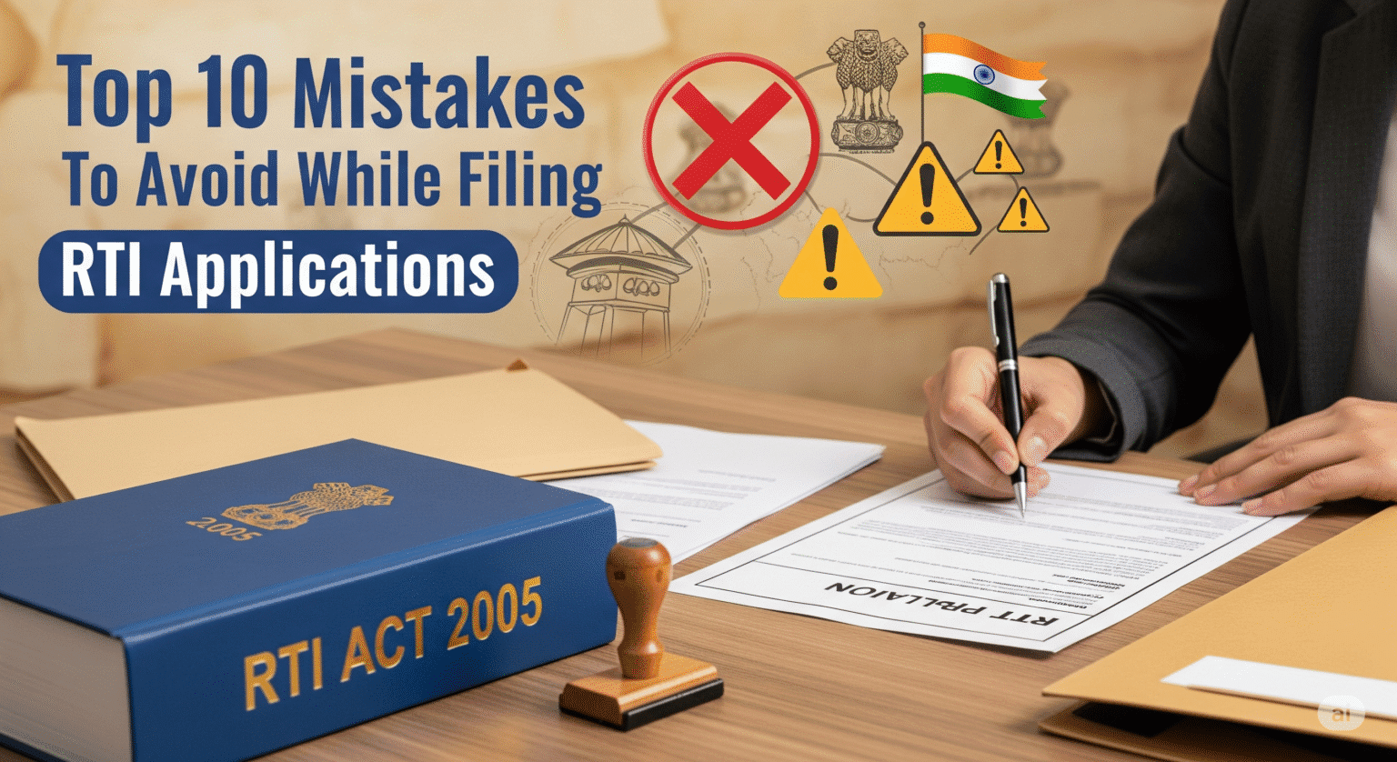Top 10 Mistakes to Avoid While Filing RTI Applications: A Complete Legal Guide - Dr. Abhishek Gandhi