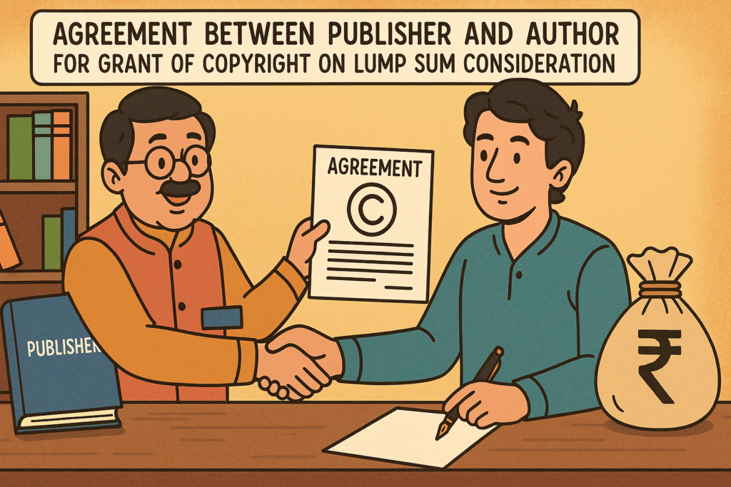 Agreement Between Publisher and Author for Grant of Copyright on Lump ...
