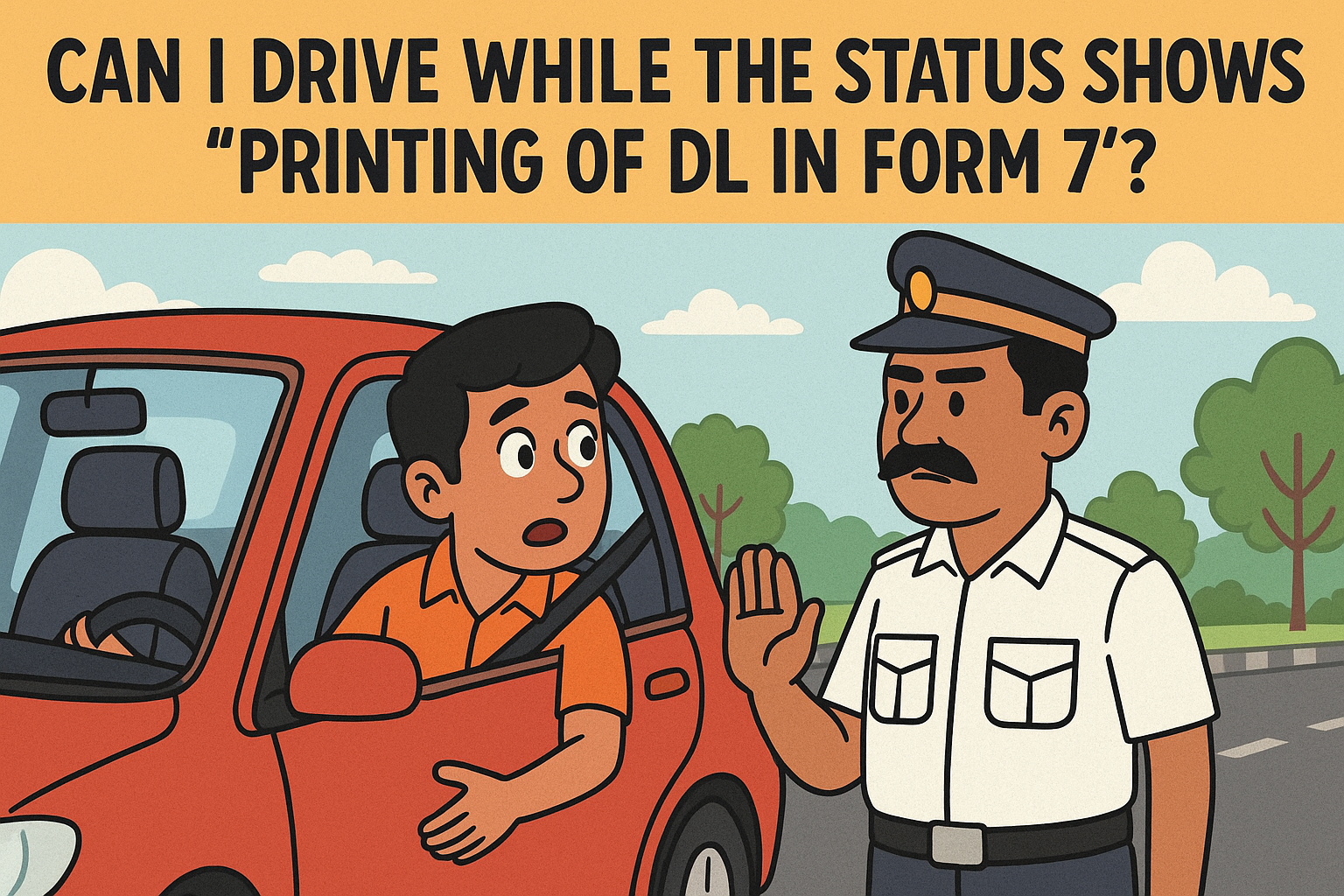 Can I Drive While the Status Shows “Printing of DL in Form 7”? - Dr ...