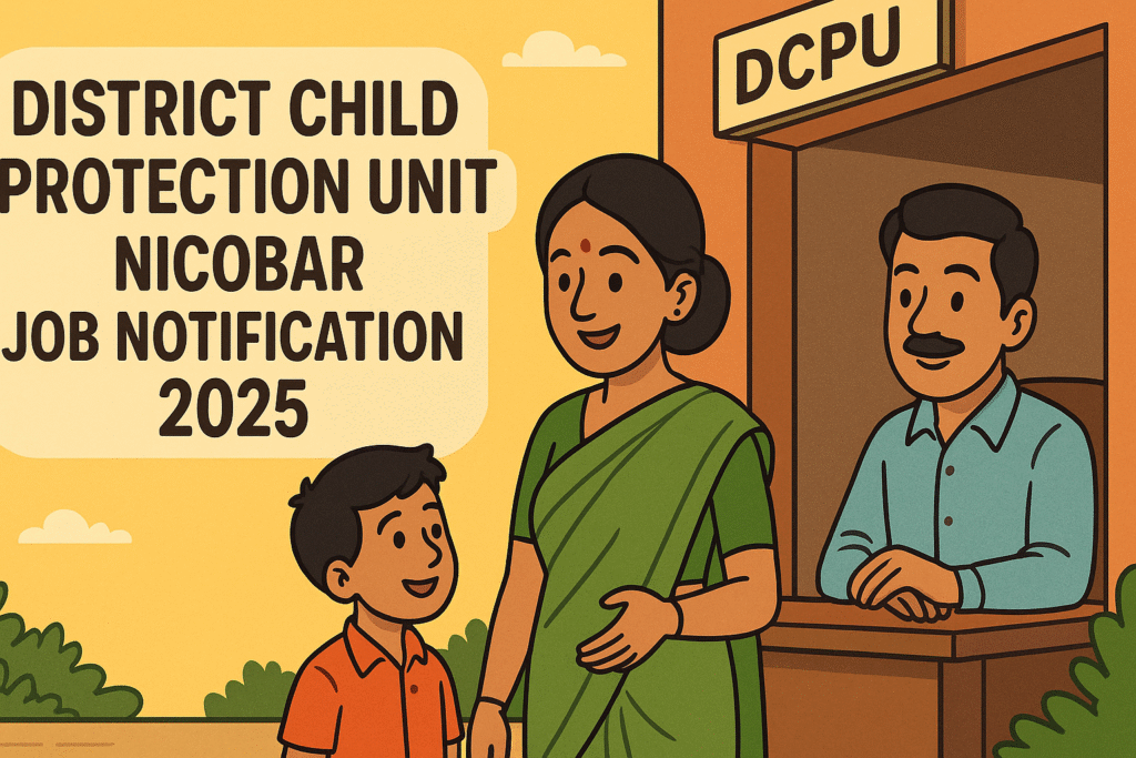 District Child Protection Unit Nicobar Job Notification 2025 – Apply ...
