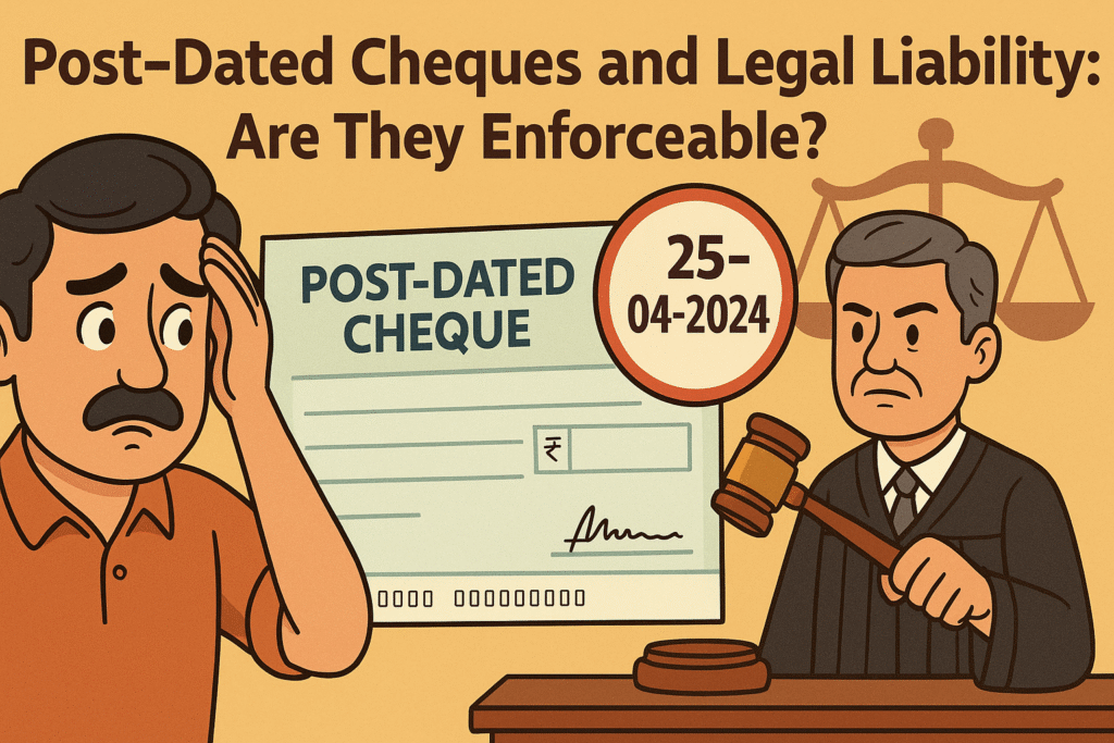 Post-Dated Cheques and Legal Liability: Are They Enforceable Under ...