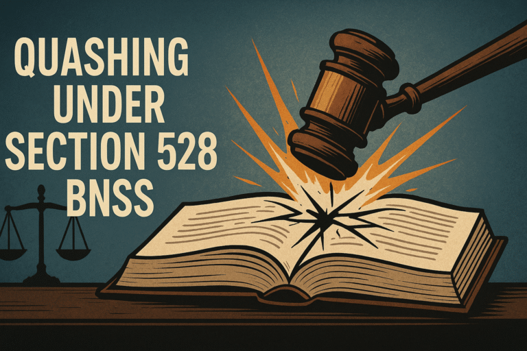 Quashing under Section 528 BNSS: Safeguarding Justice, Preventing Abuse ...