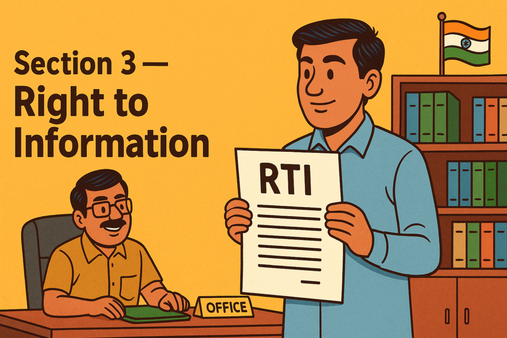 Section 3 of the RTI Act: Citizens’ Legal Gateway to Transparency - Dr ...