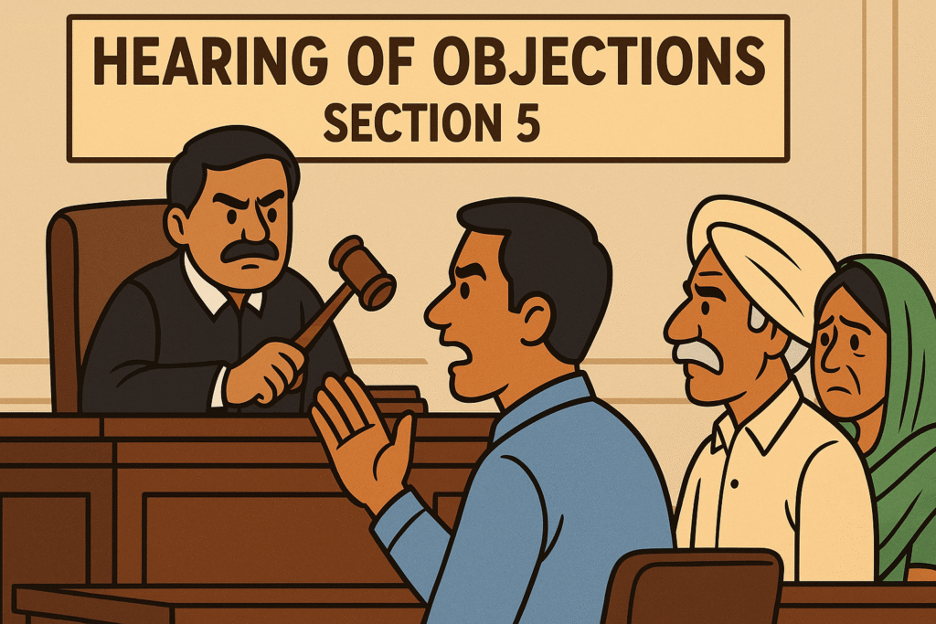 Section 5 – Hearing of Objections under the Petroleum and Minerals ...