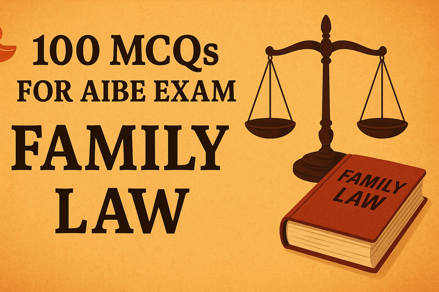 100 MCQs for AIBE Exam on Family Law - Dr. Abhishek Gandhi