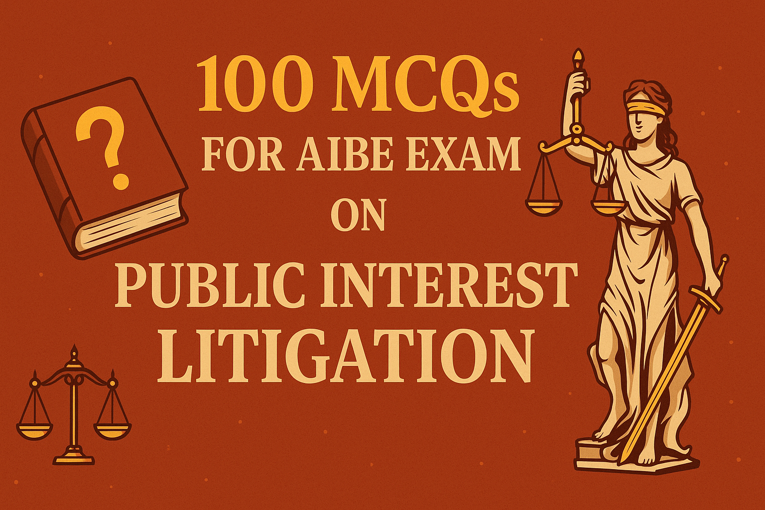 100 MCQs for AIBE Exam on Public Interest Litigation - Dr. Abhishek Gandhi