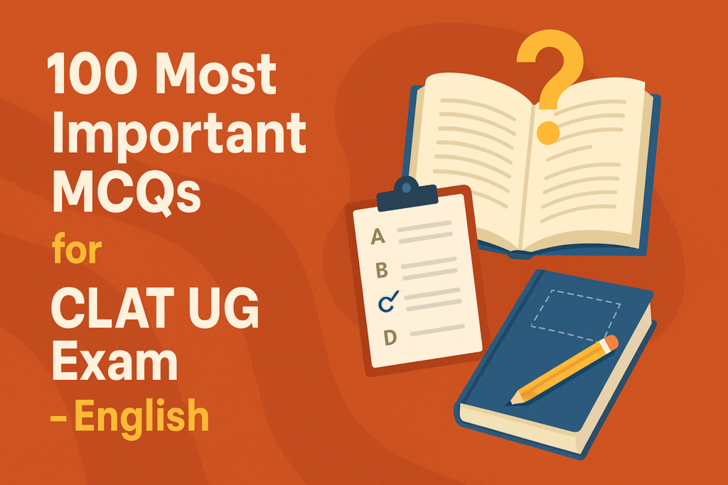 100 Most Important MCQs for CLAT UG Exam – English (Set D) - Dr ...