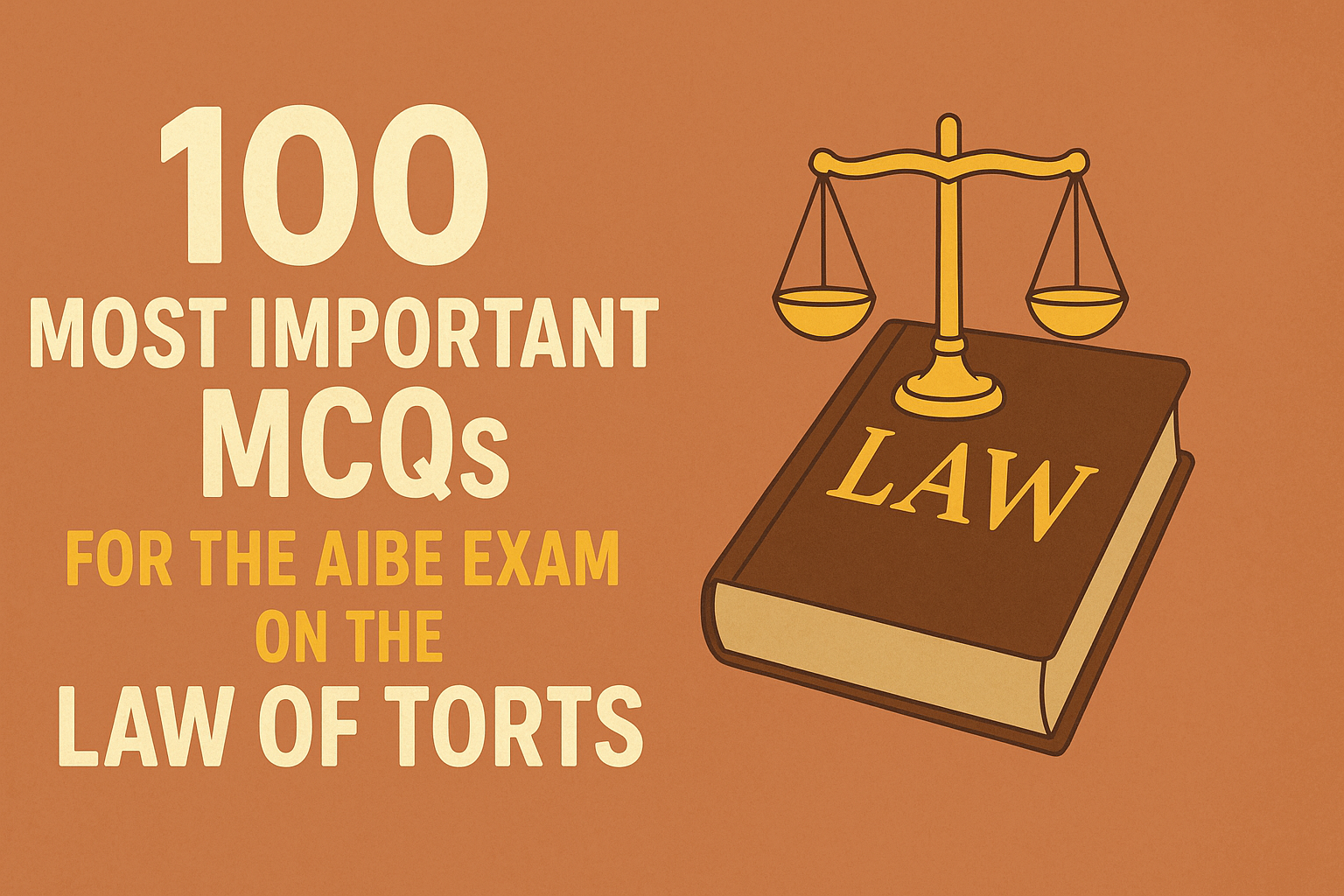 100 Most Important MCQs for the AIBE Exam on the Law of Torts - Dr ...