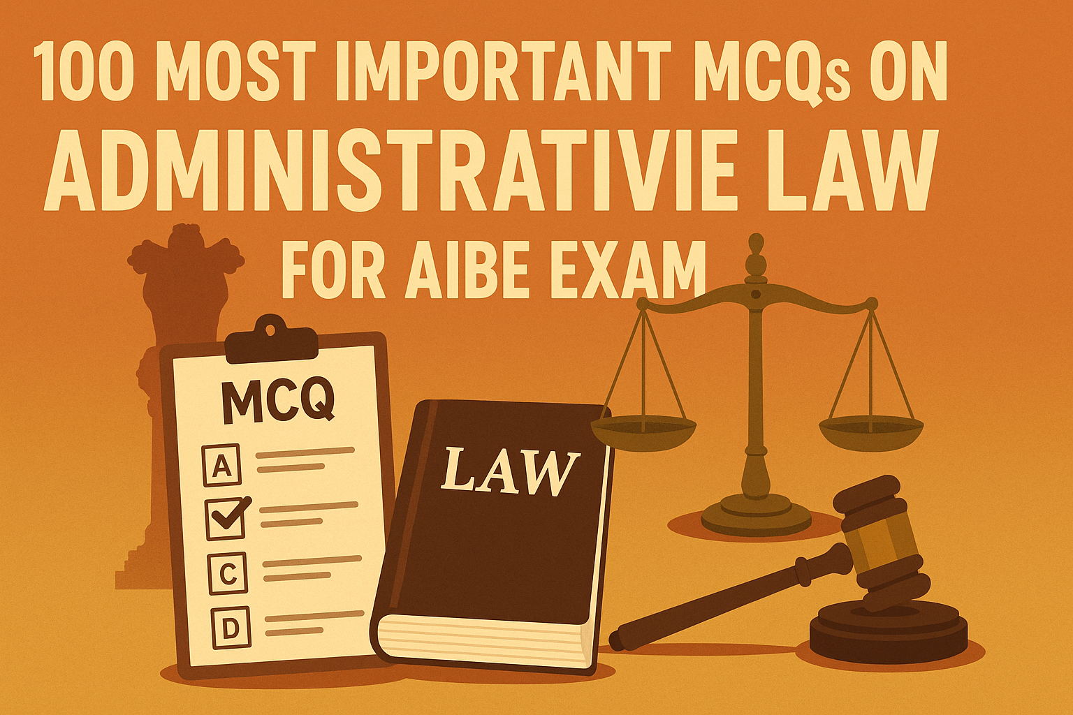 100 Most Important Multiple-Choice Questions (MCQs) on Administrative ...