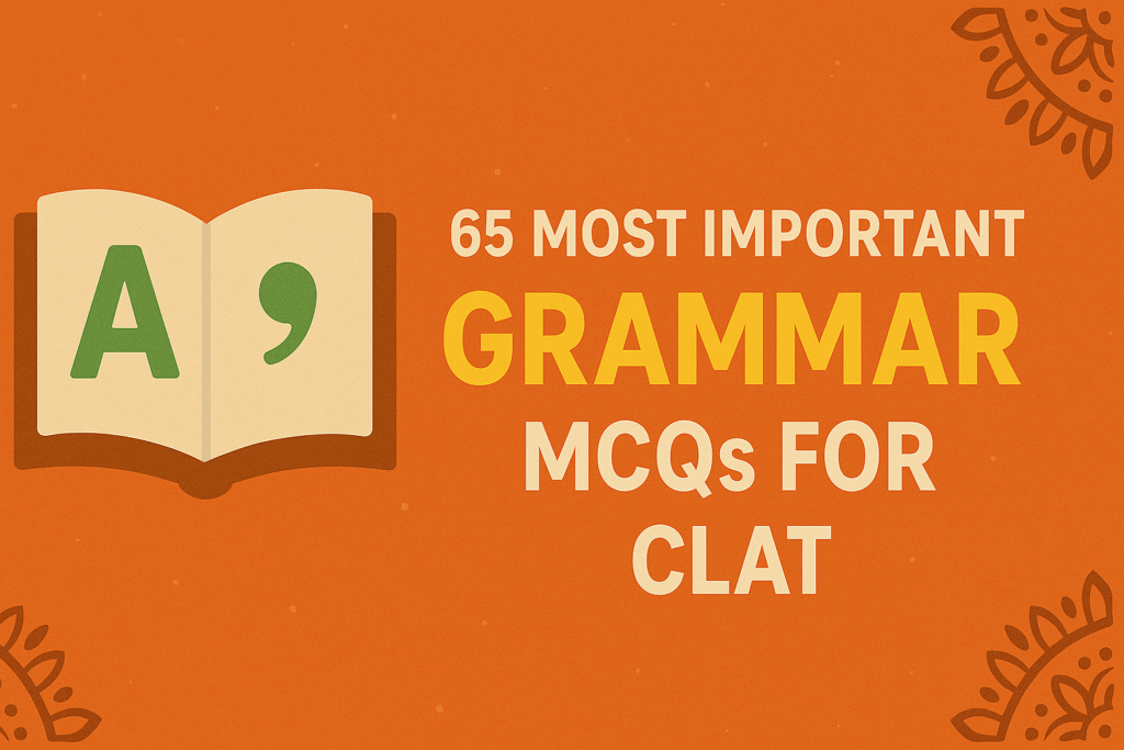 65 Most Important Grammar MCQs for CLAT - Dr. Abhishek Gandhi