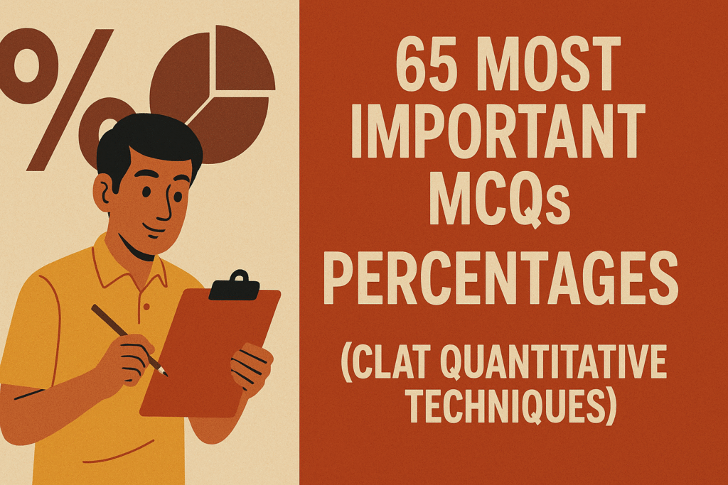 65 Most Important MCQs – Percentages (CLAT Quantitative Techniques ...