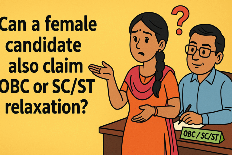 Can a Female Candidate Also Claim OBC or SC/ST Relaxation? - Dr ...