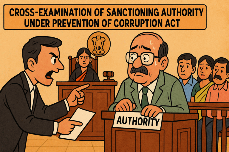 Cross-Examination of the Sanctioning Authority under the Prevention of ...