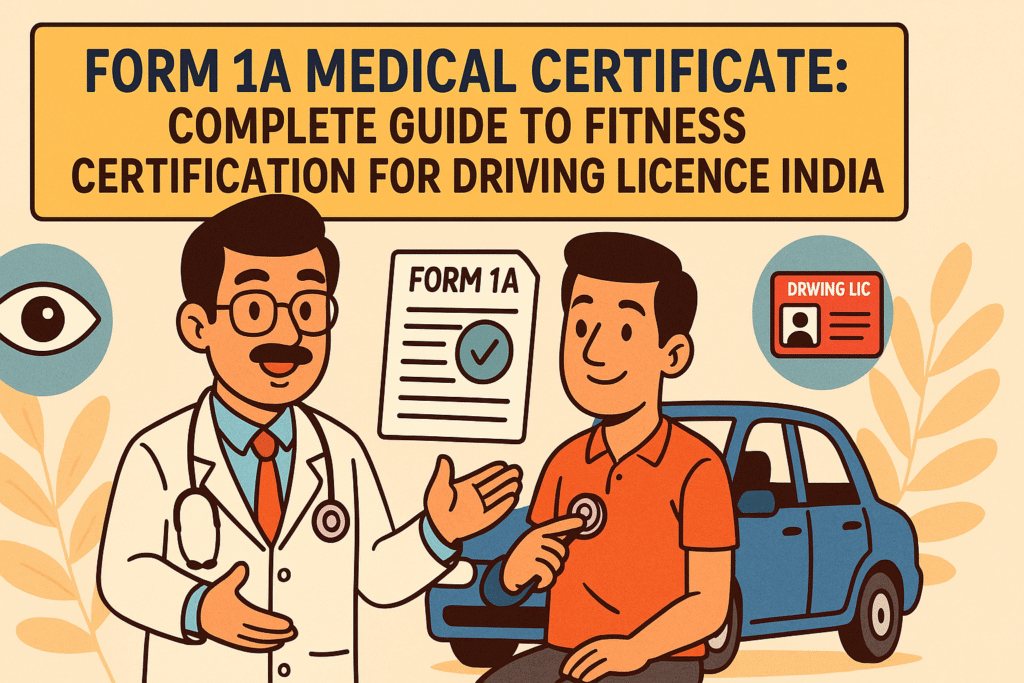 Form 1A Medical Certificate: Complete Guide to Fitness Certification for Driving Licence in ...