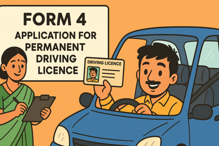 Form 4 Application for Permanent Driving Licence: A Complete Legal ...