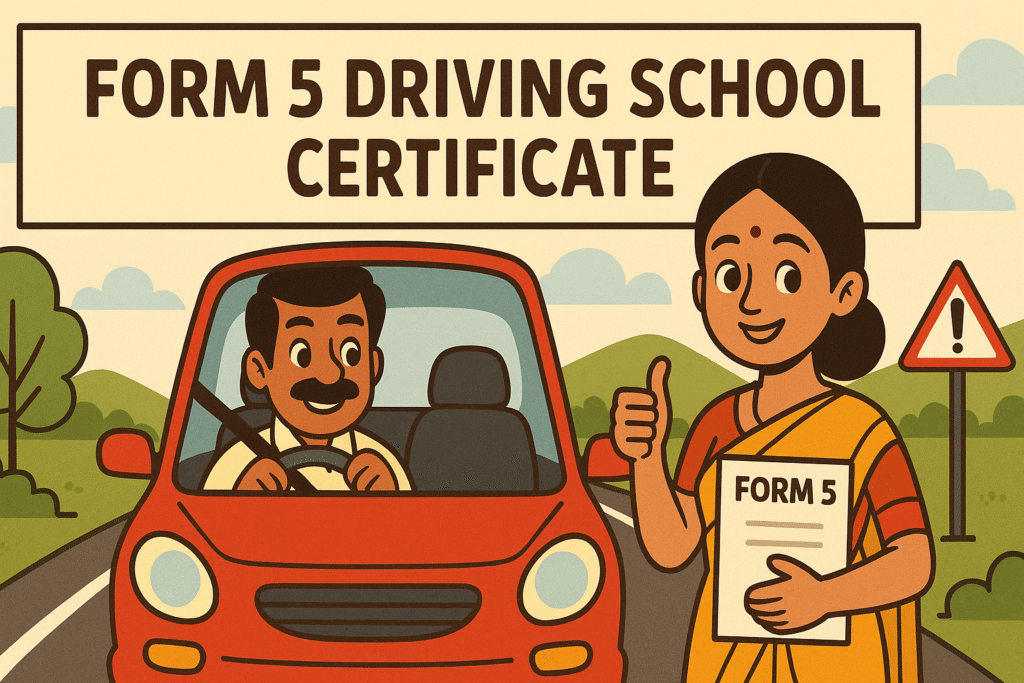 Form 5 Driving School Certificate: Complete Guide to Its Importance ...