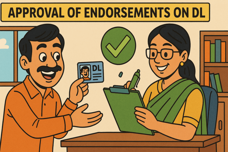 Navigating the Process of Approval of Endorsements on Driving Licence ...