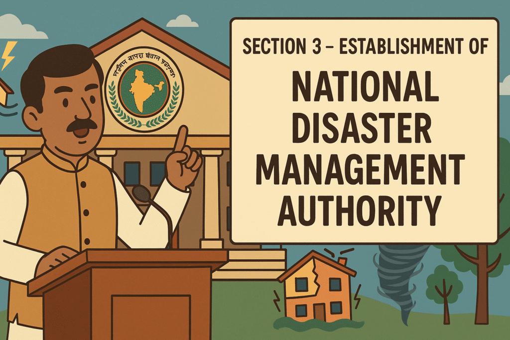Section 3 – Establishment of National Disaster Management Authority ...