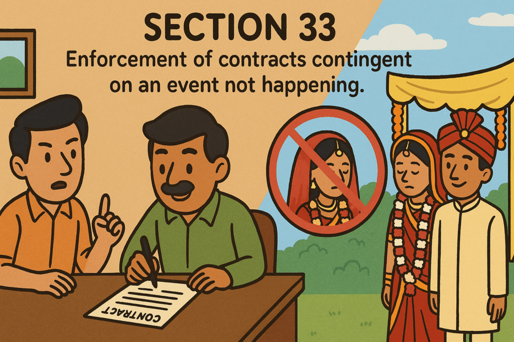 Section 33: Enforcement of Contracts Contingent on an Event Not ...
