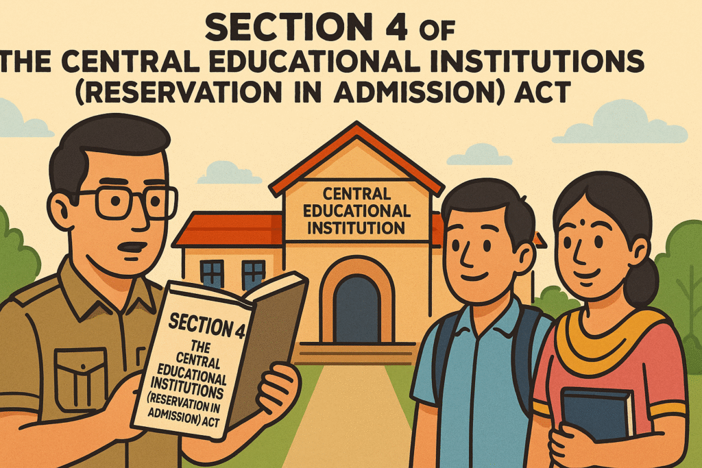 Section 4 of the Central Educational Institutions (Reservation in ...