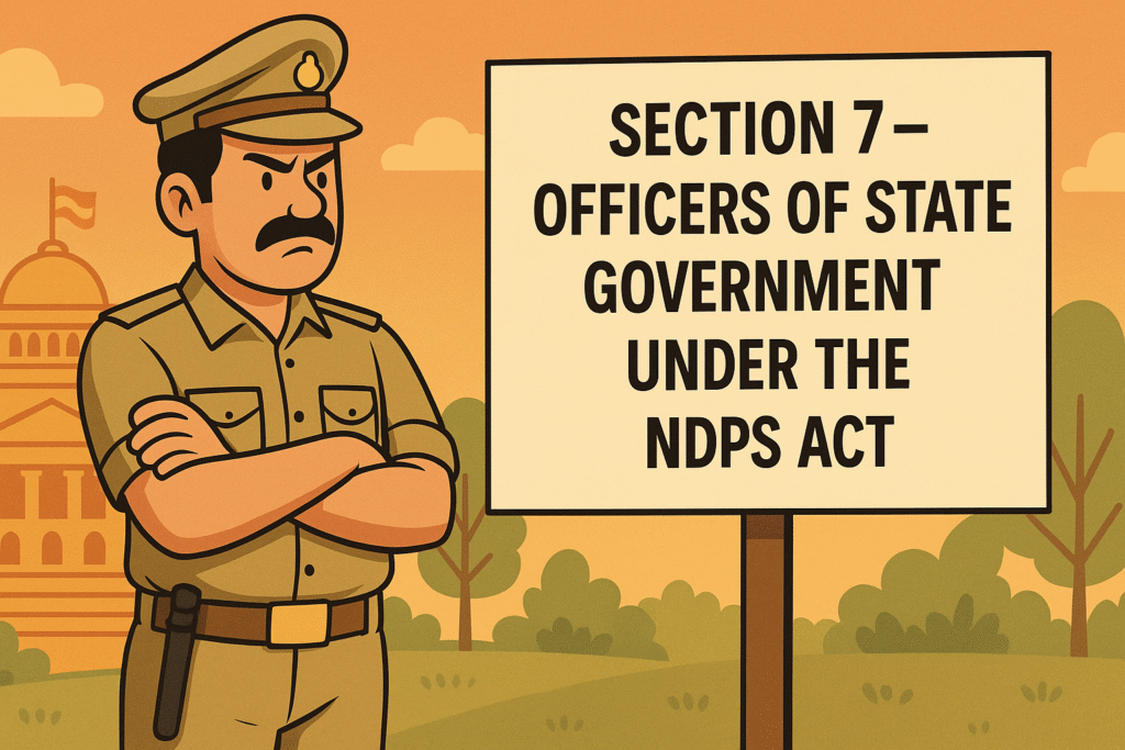 Section 7 – Officers of State Government under the NDPS Act: A Complete ...