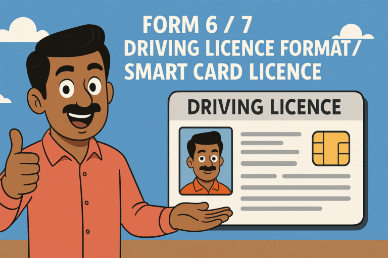 Understanding Form 6 & Form 7 Driving Licence Format in India: A ...