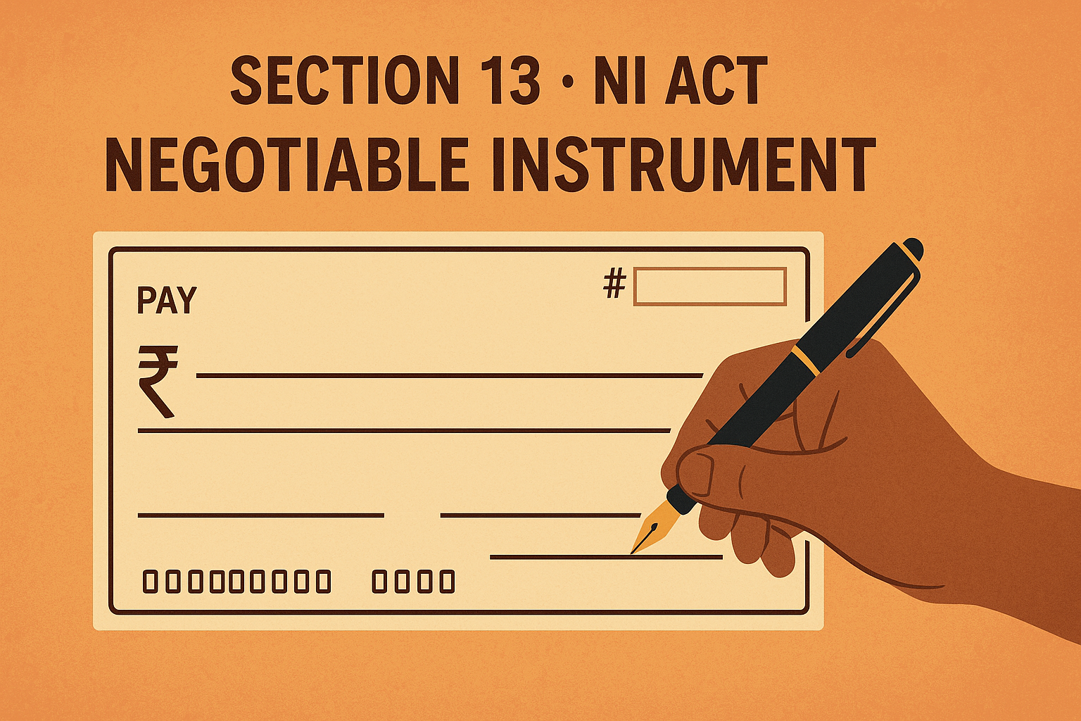 Understanding Section 13 of the Negotiable Instruments Act: Meaning ...