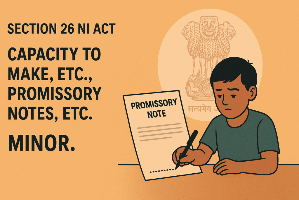 Understanding Section 26 NI Act: Capacity to Make Promissory Notes ...