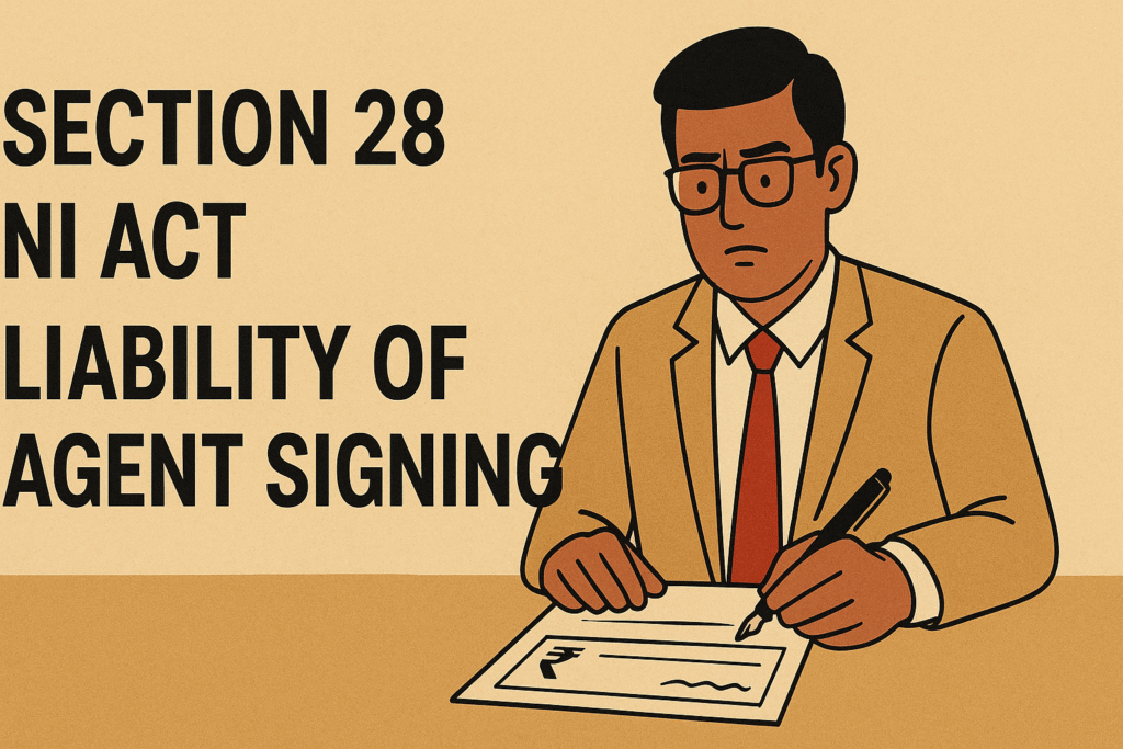 Understanding Section 28 NI Act – Liability of an Agent Signing ...