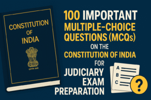 100 Important Multiple-Choice Questions (MCQs) on the Constitution of ...