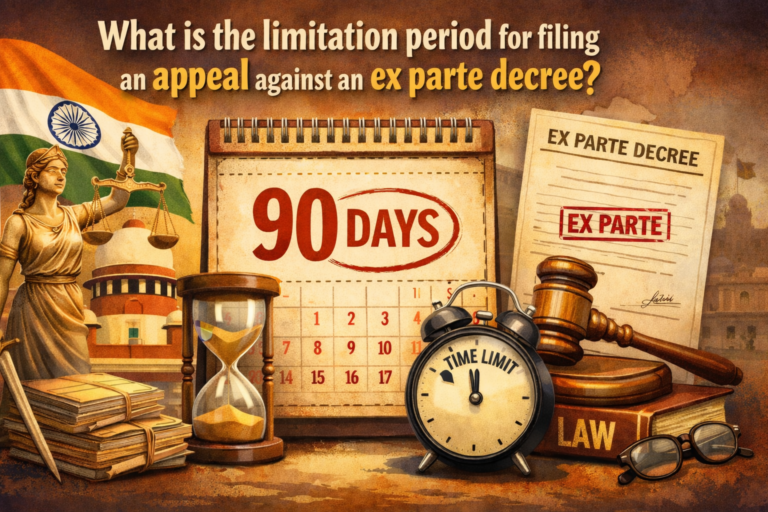 Appealing Against an Ex Parte Decree: Understanding the Limitation ...