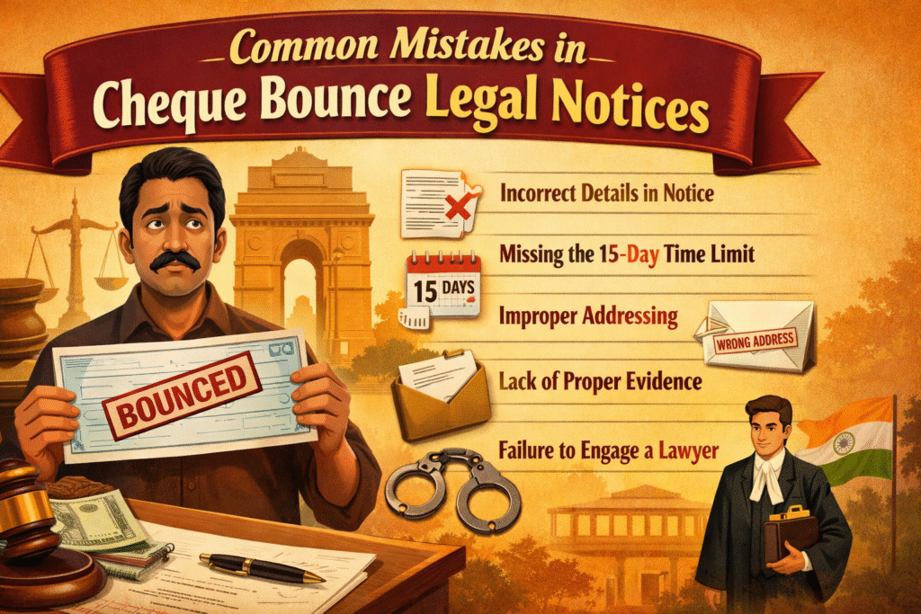 Avoiding Costly Errors: Common Mistakes in Cheque Bounce Legal Notices ...