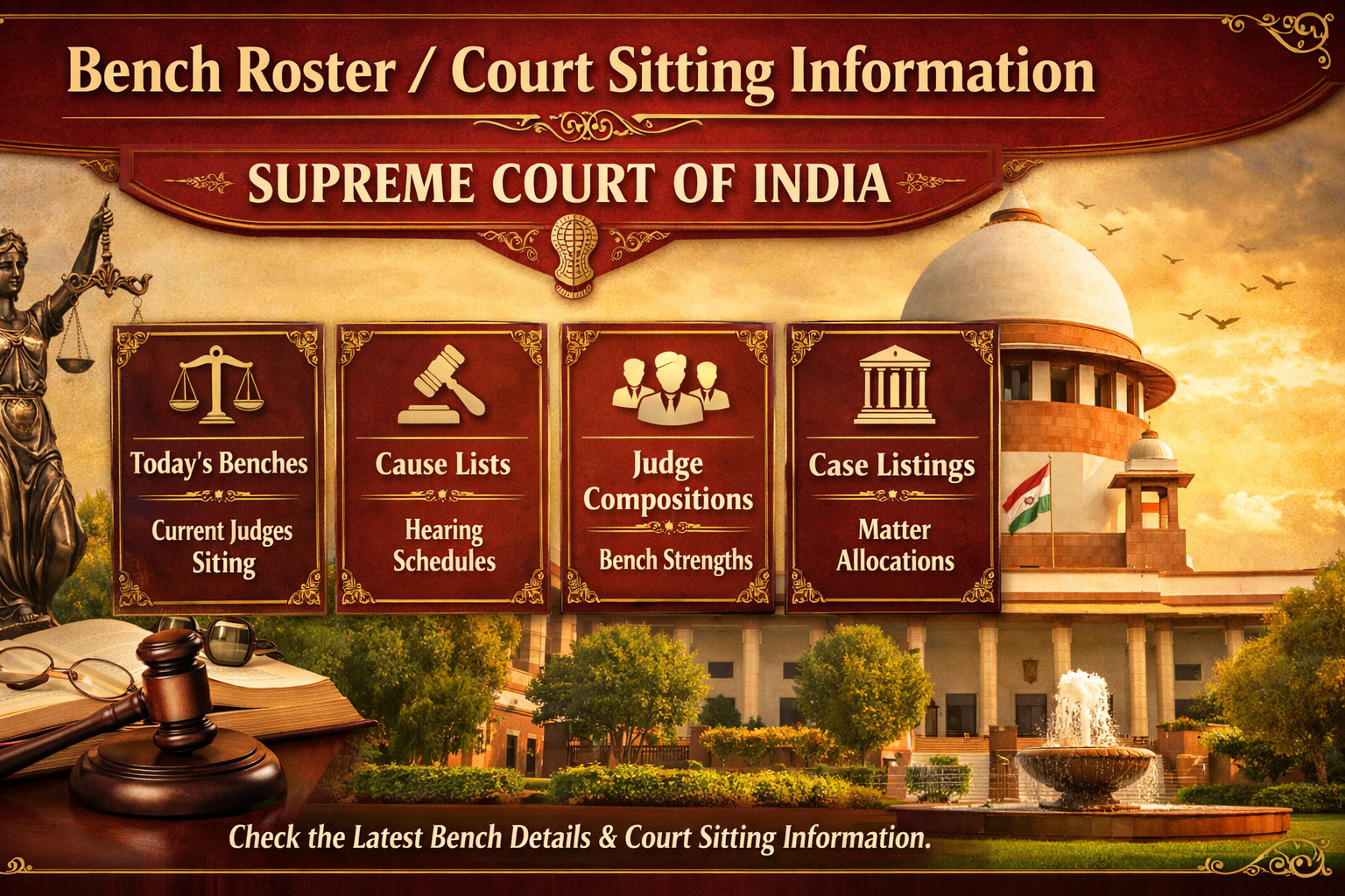 18th December 2025 - Bench Roster / Court Sitting Information for ...