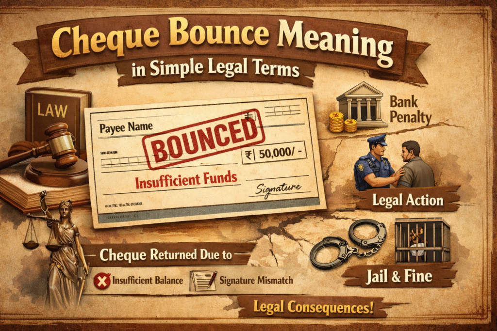 Cheque Bounce Meaning in Simple Legal Terms: A Clear Guide for the ...