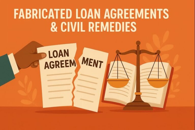 Fabricated Loan Agreements & Civil Remedies: Understanding Your Legal ...