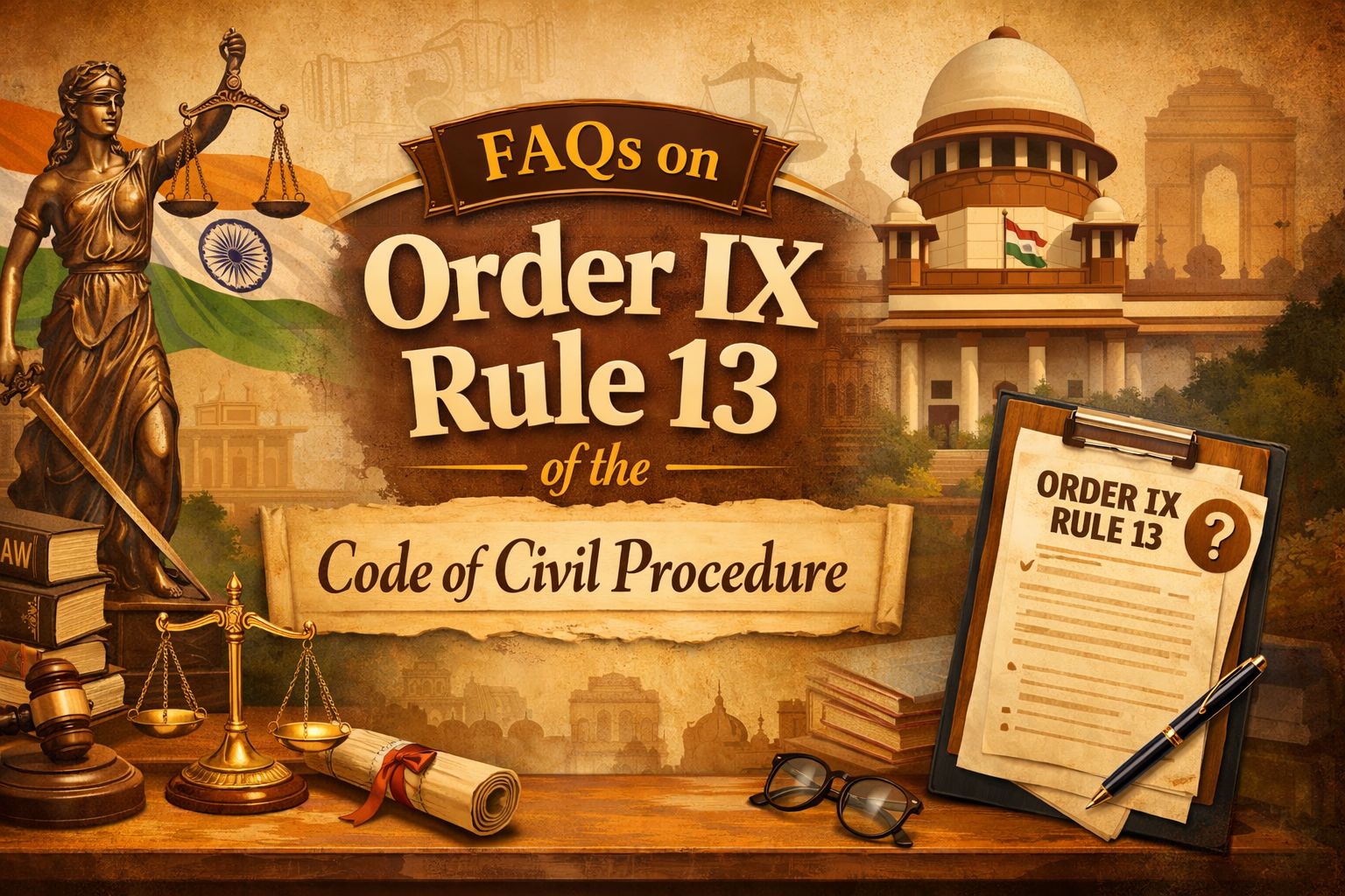 Frequently Asked Questions (FAQs) on Order IX Rule 13 of the Code of ...