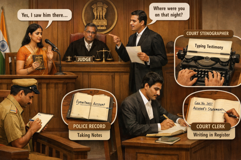 From Witness Box to Judgment: How Evidence Is Recorded in Court - Dr ...