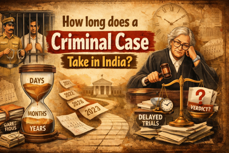 How Long Does a Criminal Case Take in India? A Realistic Legal Timeline ...