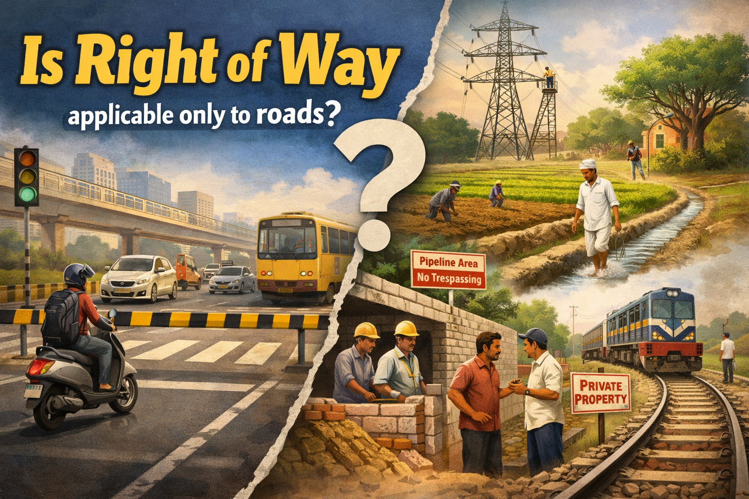 Is Right of Way Applicable Only to Roads? - Dr. Abhishek Gandhi