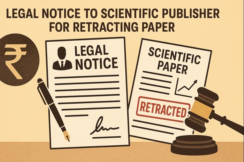 Issuing a Legal Notice to a Scientific Publisher for Retracting a ...