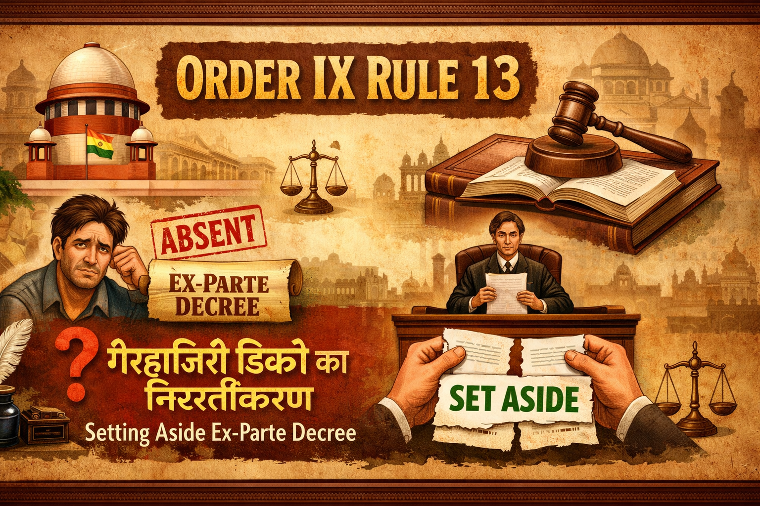 Order IX Rule 13: A Lifeline Against Ex Parte Decrees in Civil ...