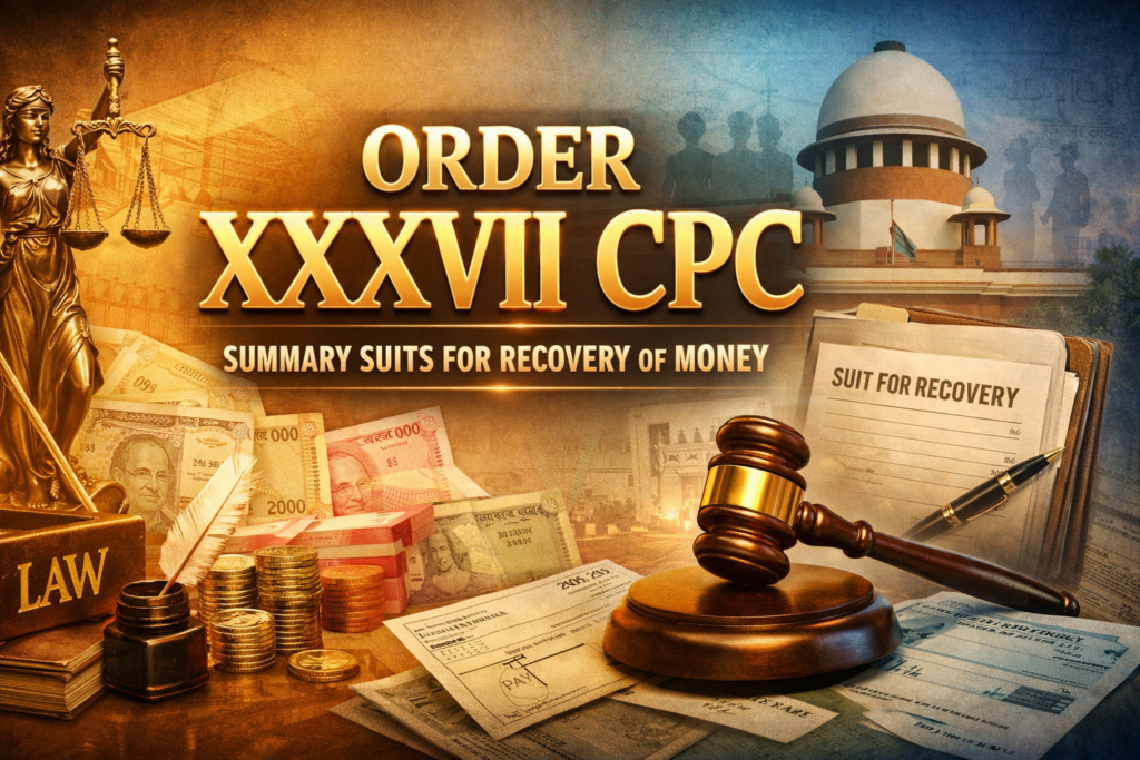 Order XXXVII CPC Explained: A Complete Guide to Summary Suits Under the ...