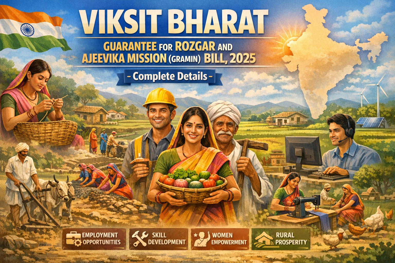 Viksit Bharat Guarantee for Rozgar and Ajeevika Mission (Gramin) Bill ...